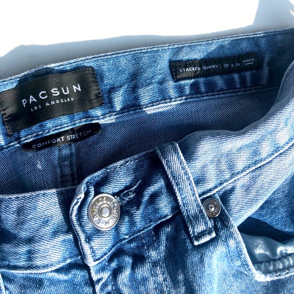 PacSun | Jeans | Mens Pac Sun Stacked Skinny Comfort Stretch Denim ...
